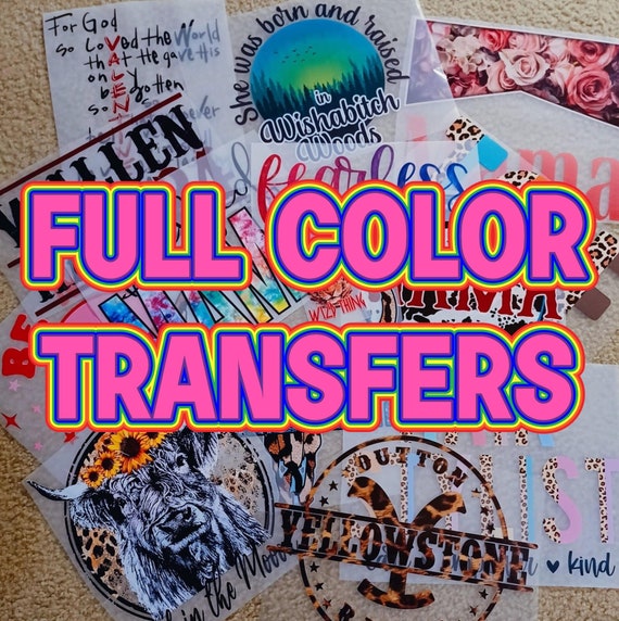 Full Color Heat Transfers - Etsy