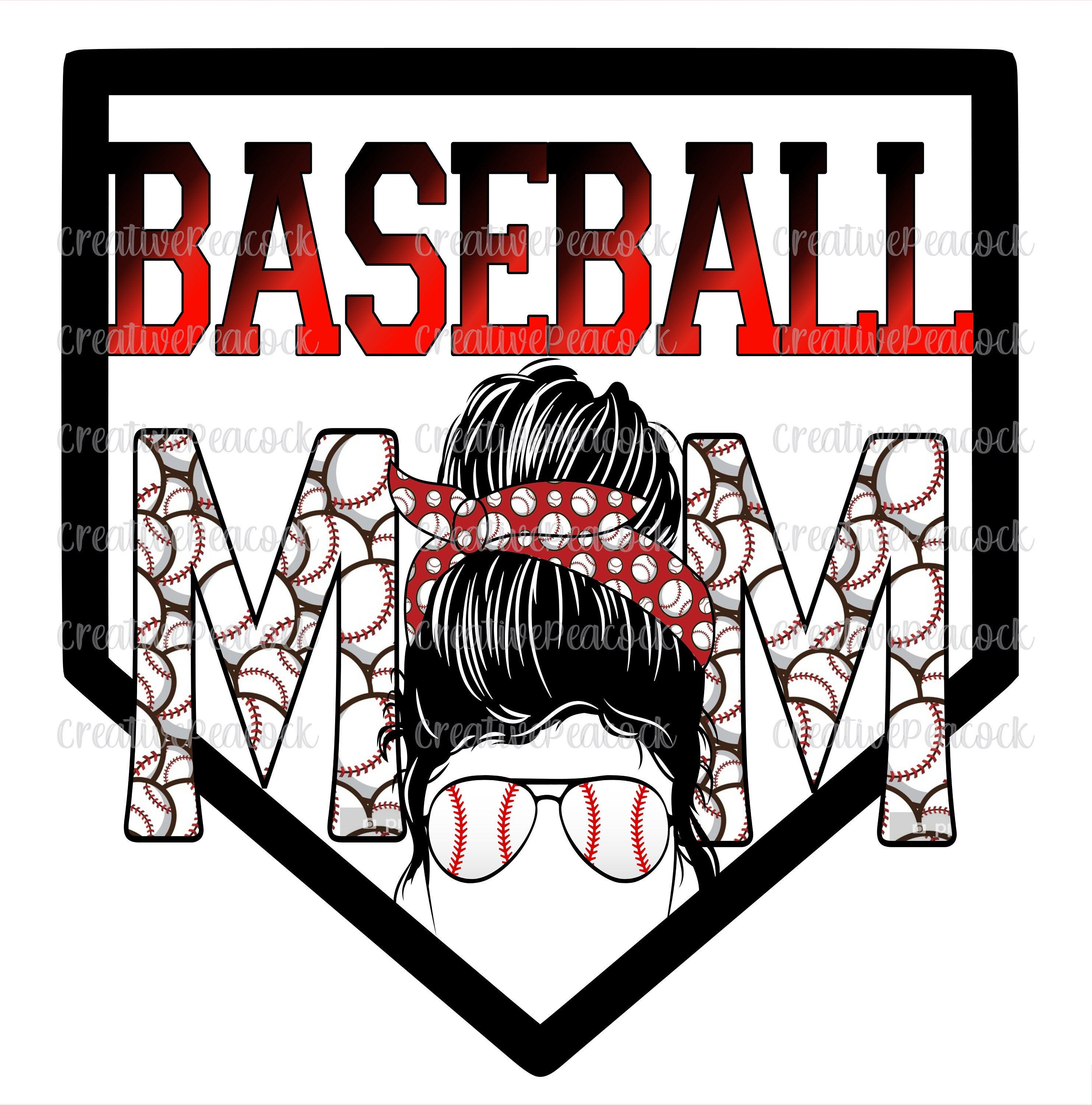 Baseball Mom Png File - Etsy