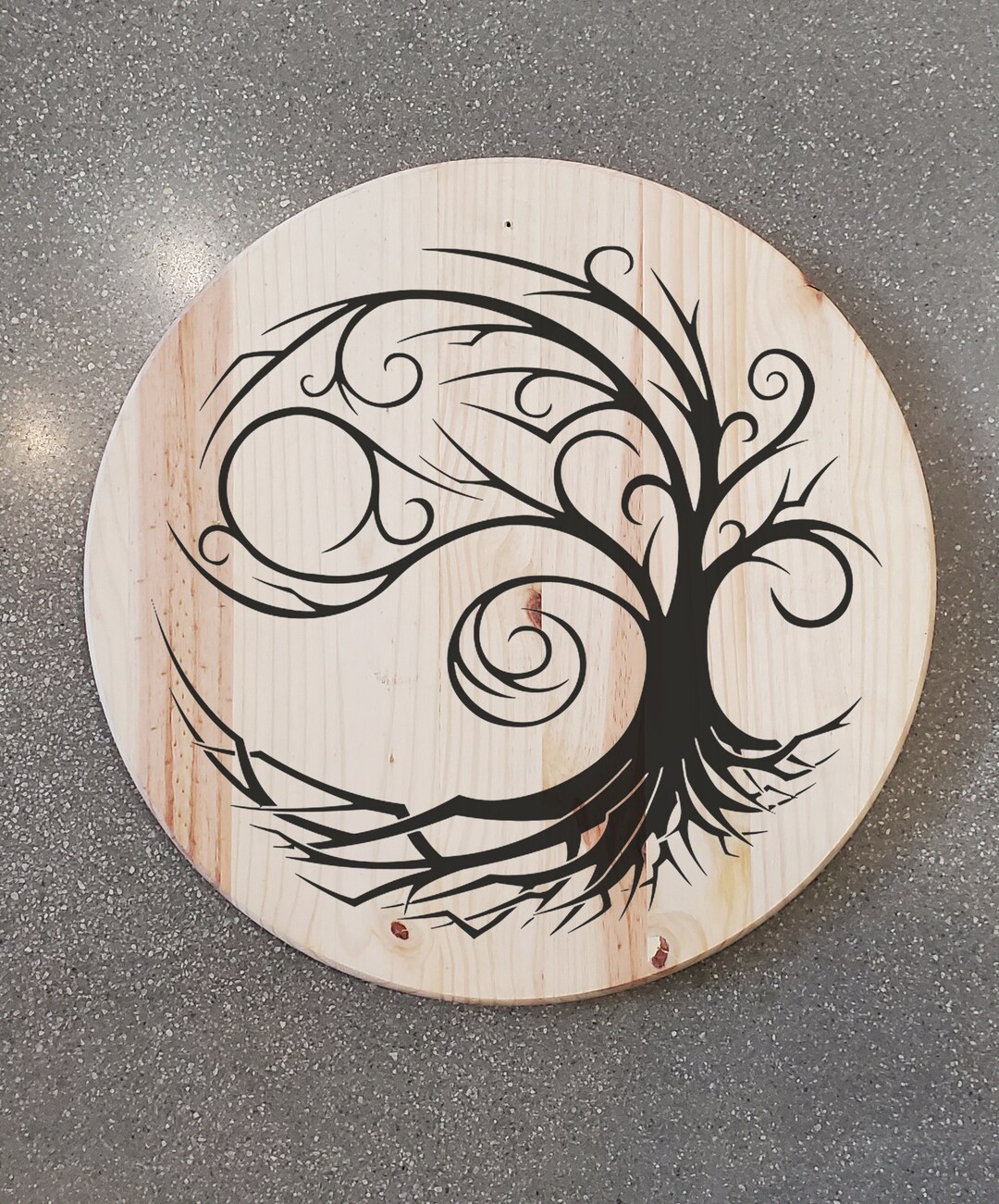 CNC Custom Wood Round Decor - Etsy