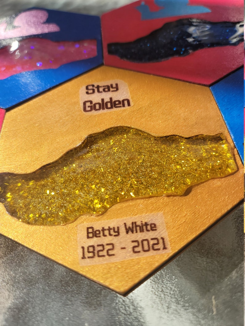 Set of 5 Coasters Betty White Coasters Middle Finger - Etsy