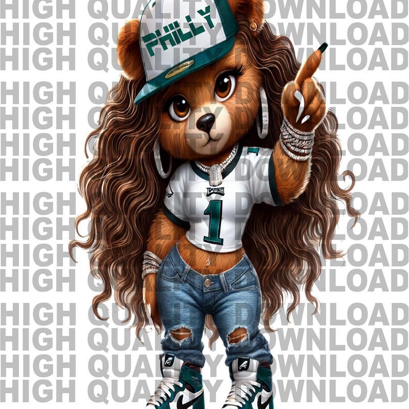 Eagles Teddy Bear Svg - Etsy
