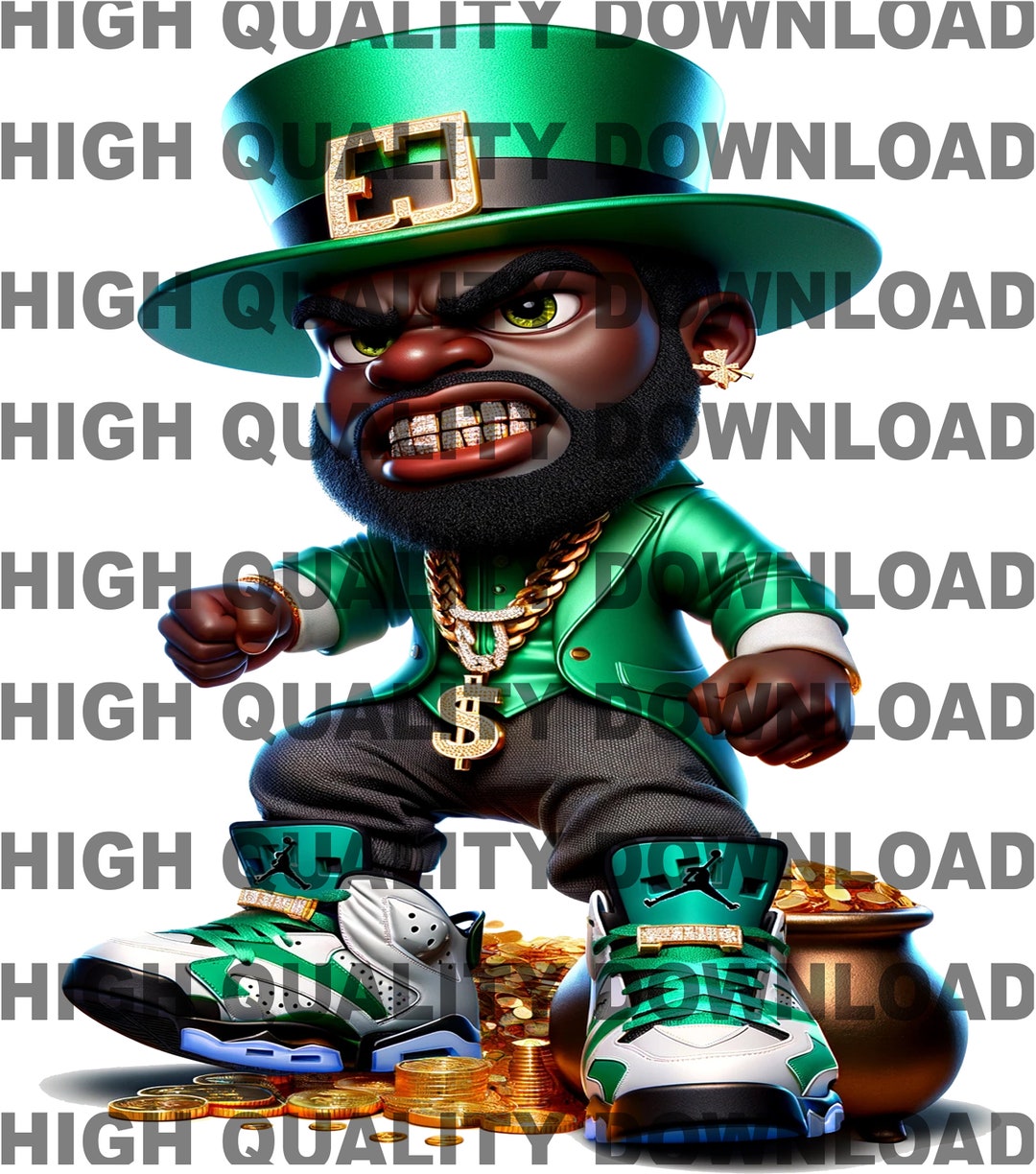 Leprechaun Png Hip Hop Leprechaun St Pattys Day Png St Patrick Day Png Pot Of Gold Boston