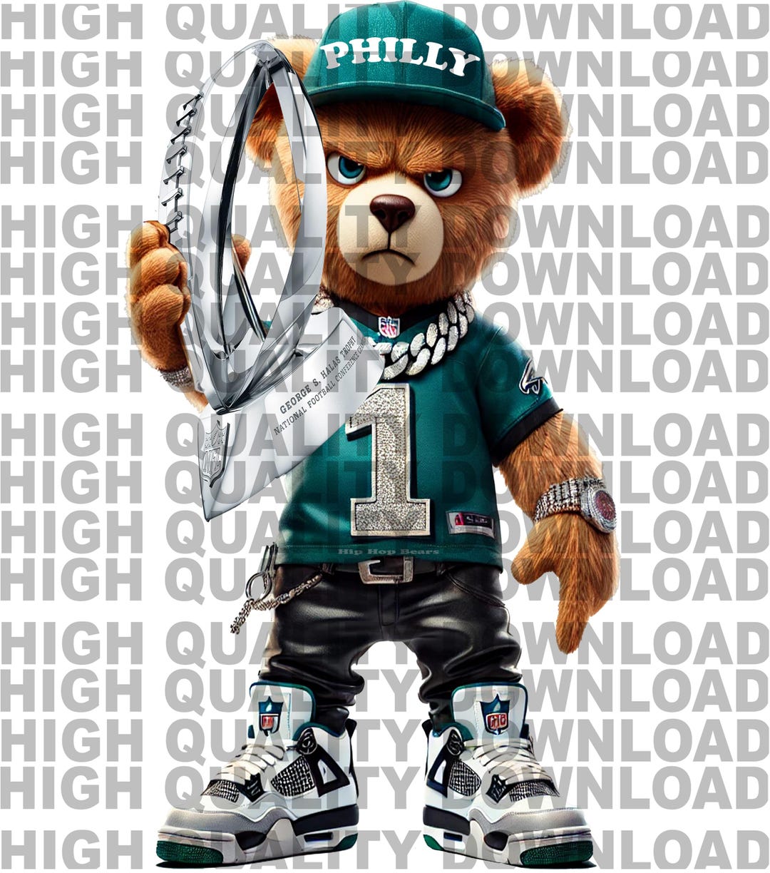 Philadelphia Teddy Bear Png, PNG, Philadelphia Football Inspired Png ...