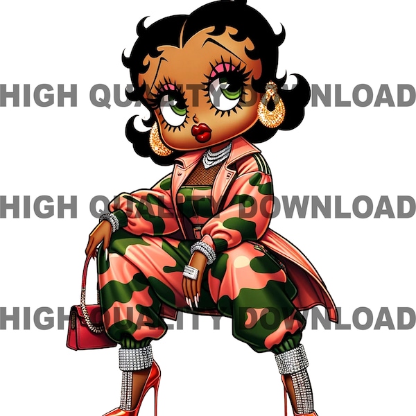 Black Betty Boop - Etsy