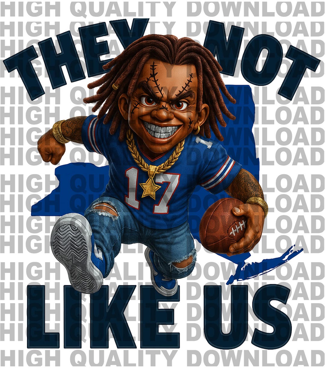Buffalo Football Fan PNG: Chucky Inspired Clip Art (digital Download ...