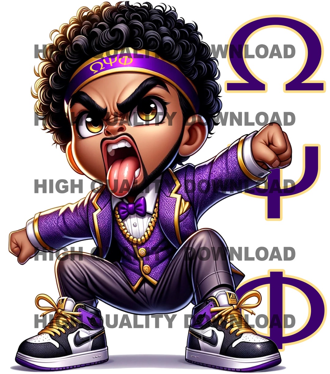 Omega Psi Phi Png, Que Dog Fraternity, Q Dog PNG, the Bruhz, Digital ...