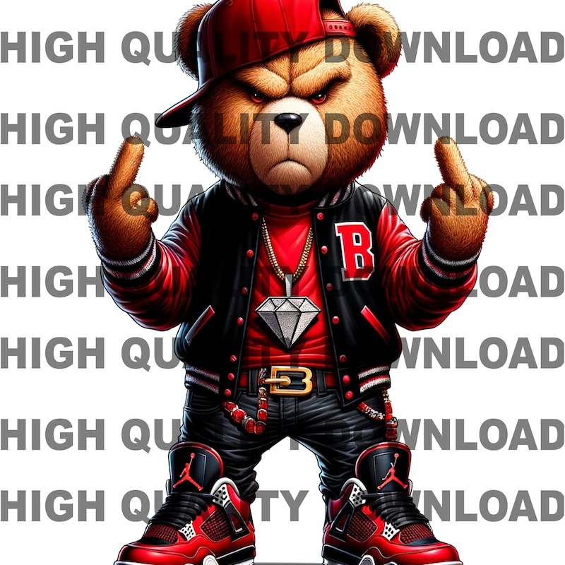 Gangsta Bear Svg - Etsy
