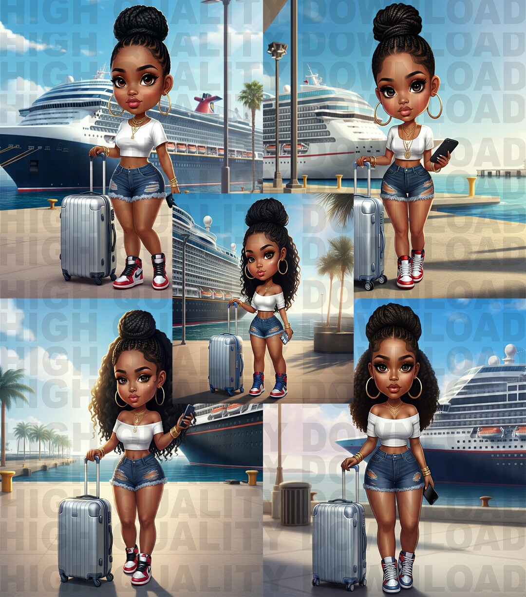 Cruise Girls Trip PNG Bundle, Ladies Getaway Clipart (digital Download ...