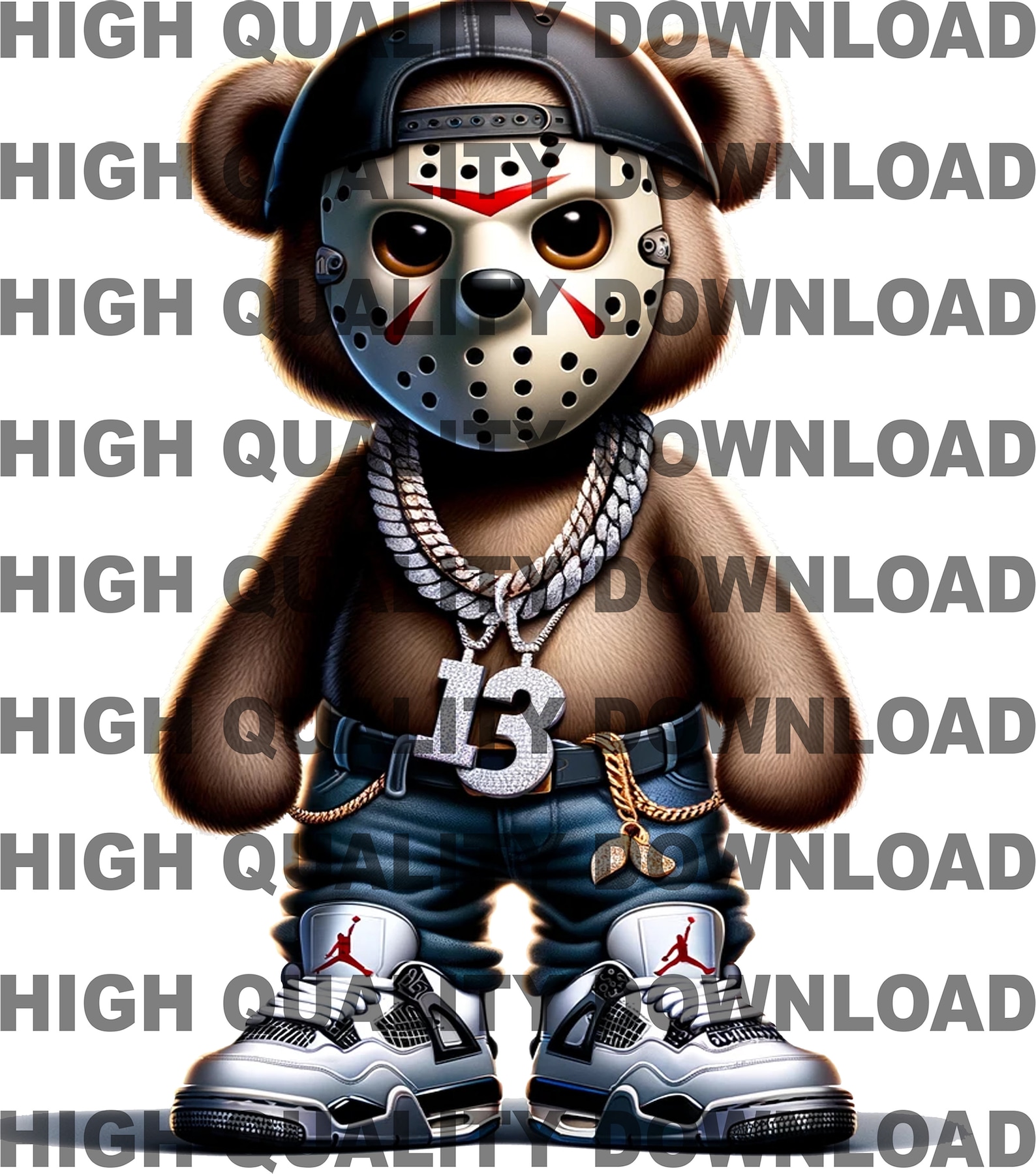 Jason Voorhees Teddy Bear PNG, Friday the 13th, Halloween T-shirt ...