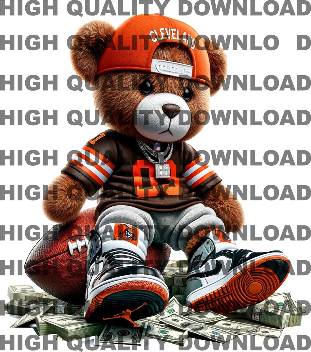 Cleveland Teddy Bear Brown BEAR PNG Dallas Digital Files - Etsy Australia