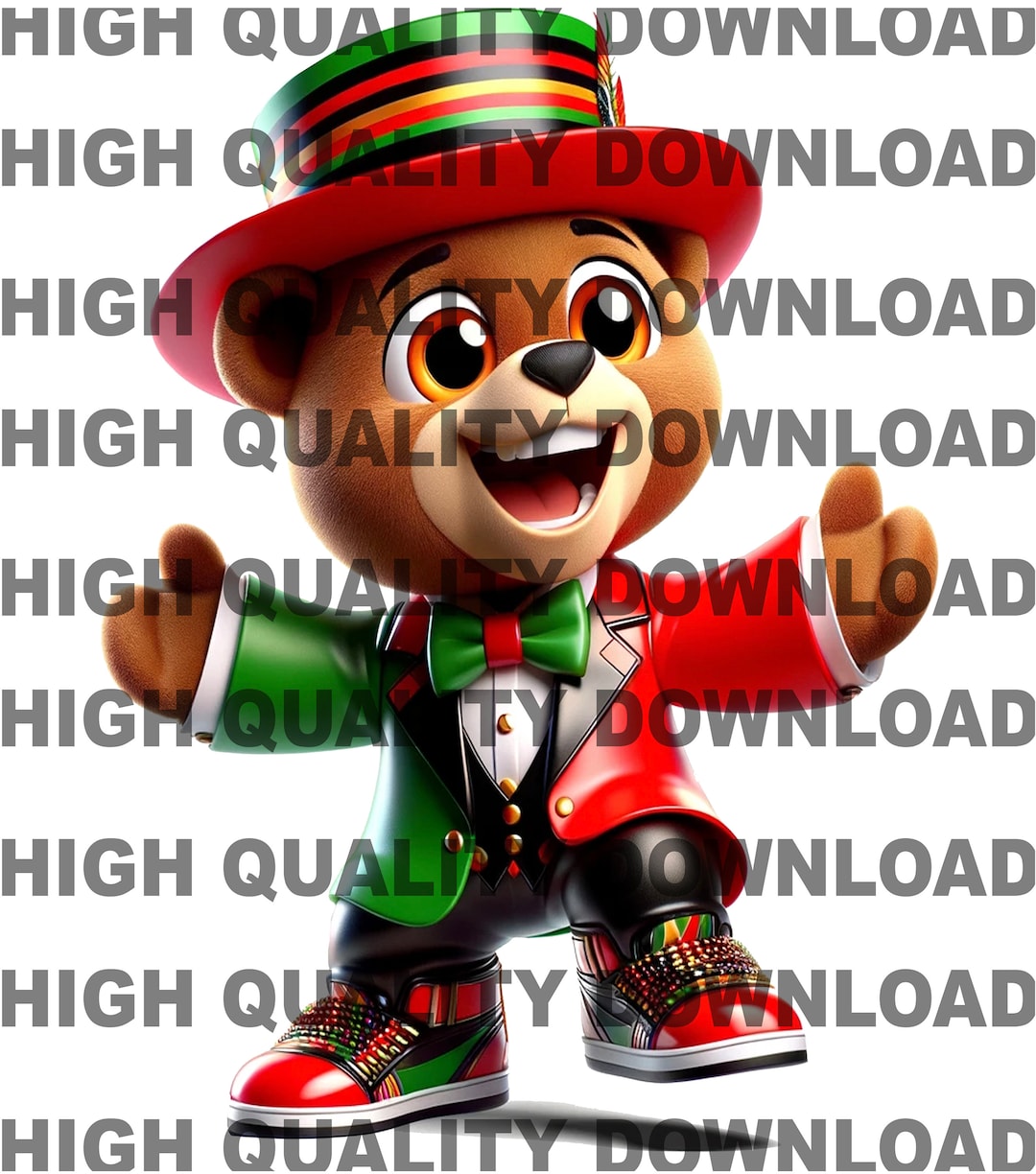 Juneteenth Teddy Bear, Juneteenth Teddy Bear PNG, Cartoon Teddy Bear ...