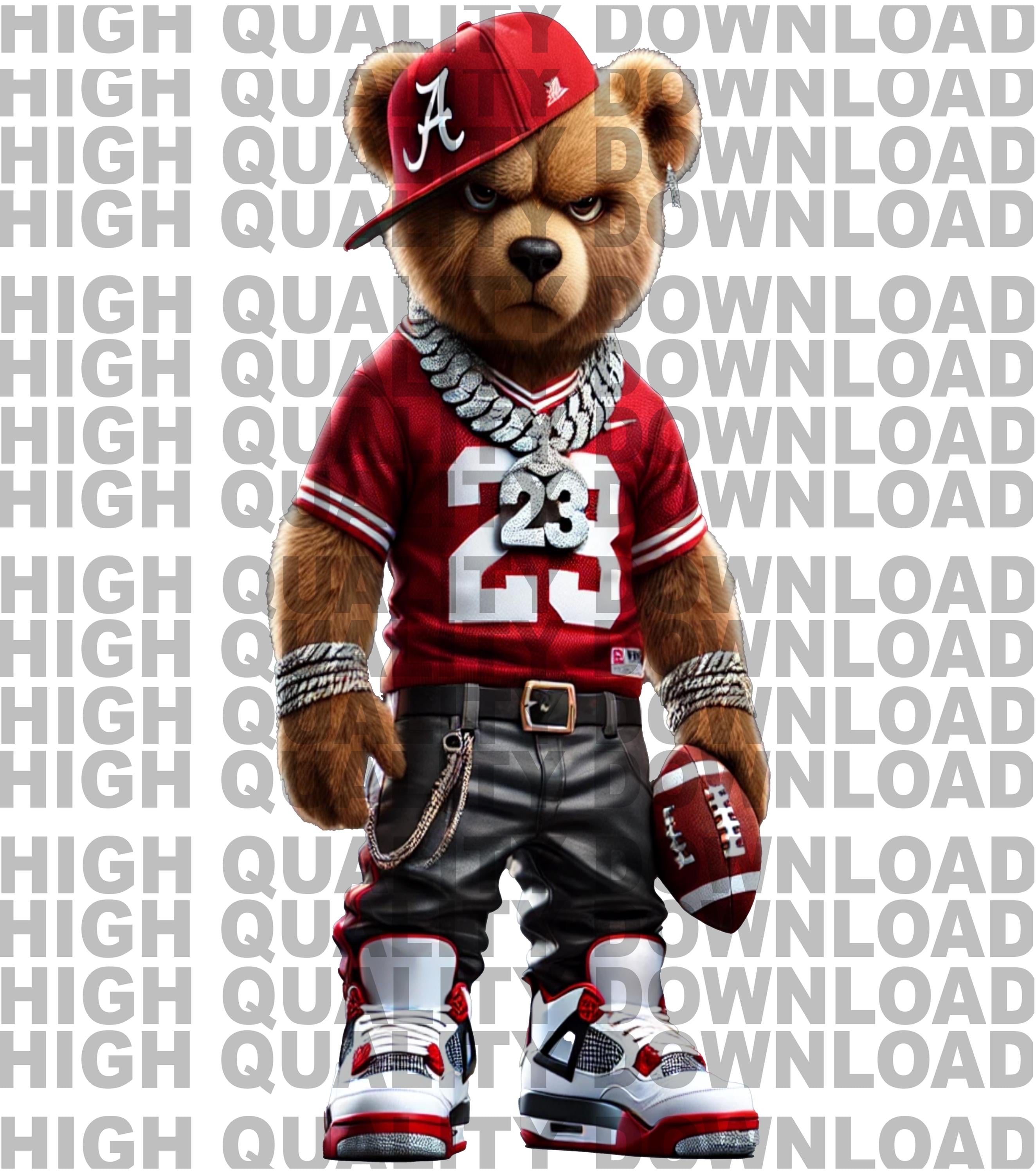 Alabama Football Teddy Bear PNG (digital Download) - Etsy