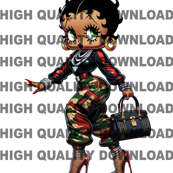 Black Betty Boop - Etsy