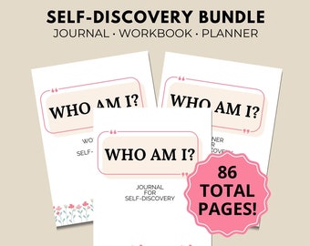 Self-discovery Planner, Who Am I Planner for Personal Grwoth - Etsy
