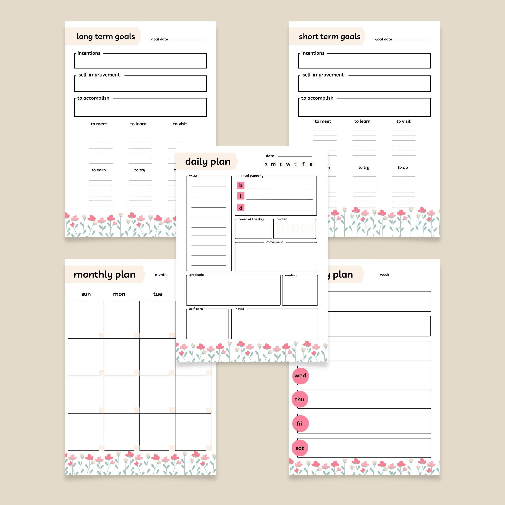 Self-discovery Planner, Who Am I Planner for Personal Grwoth - Etsy