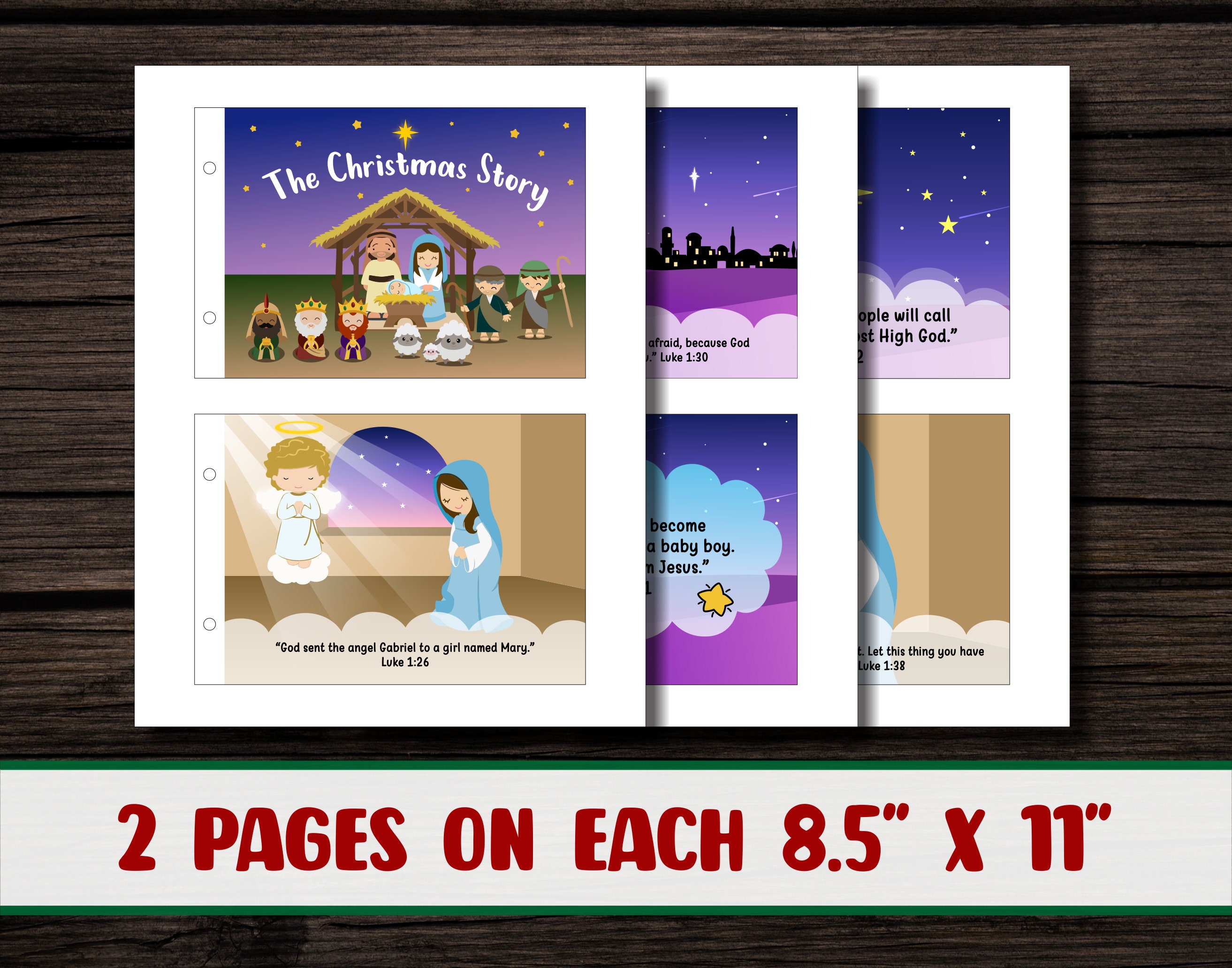 The Christmas Story, Nativity, Birth of Christ,savior,printable Book ...