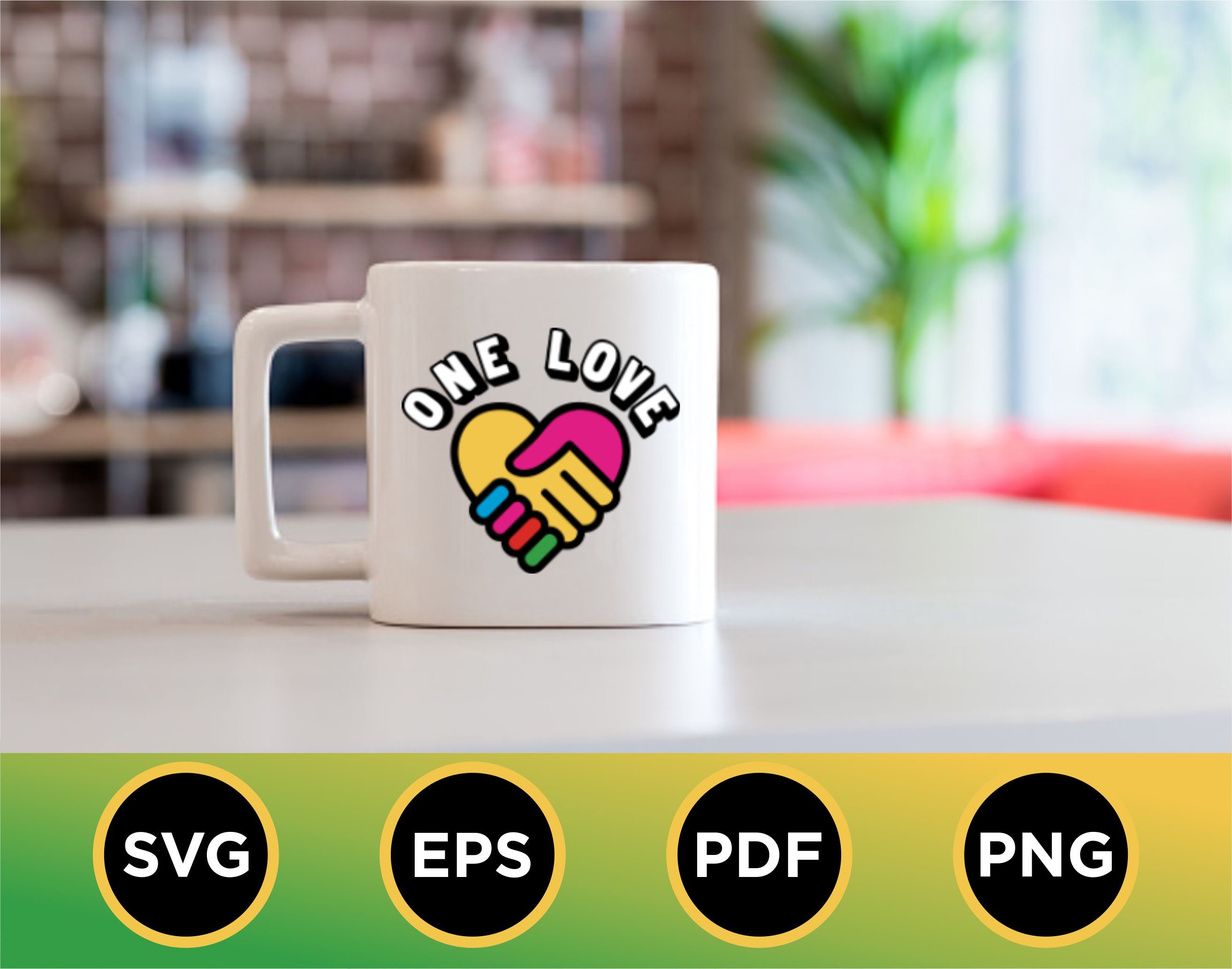 One Love SVG Bundlepridesoccerworld - Etsy