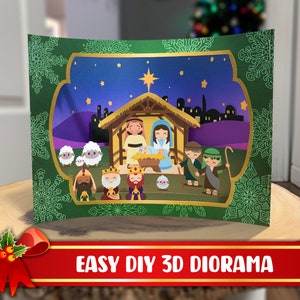 Nativity Diorama,3d Printables,christ Birth,kids Book,jesus,religion ...