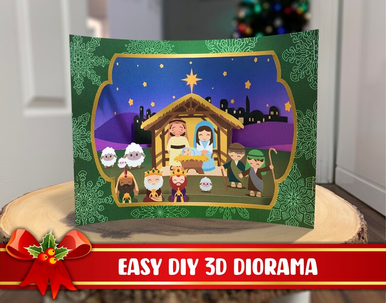 Nativity Diorama,3d Printables,christ Birth,kids Book,jesus,religion ...