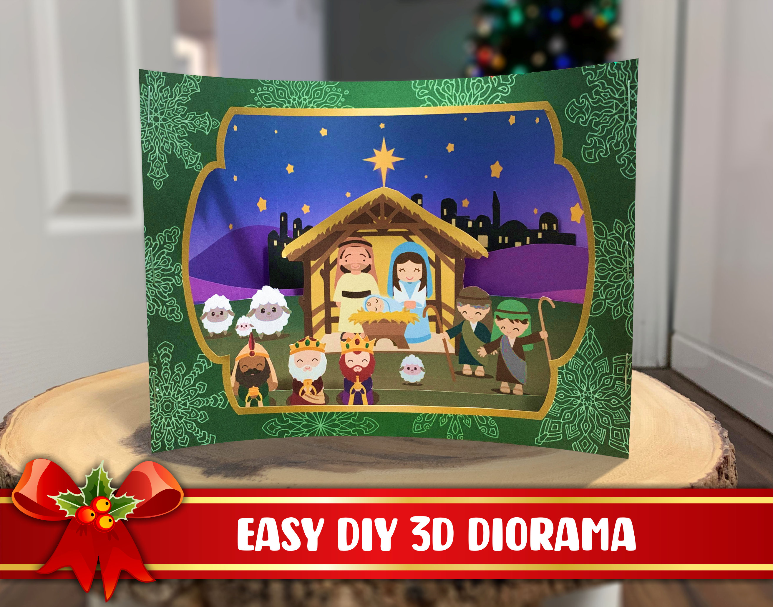 Nativity Diorama,3d Printables,christ Birth,kids Book,jesus,religion ...