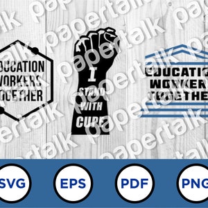 Education Workers SVG Bundle,no Cuts to Education,class Size Matters ...
