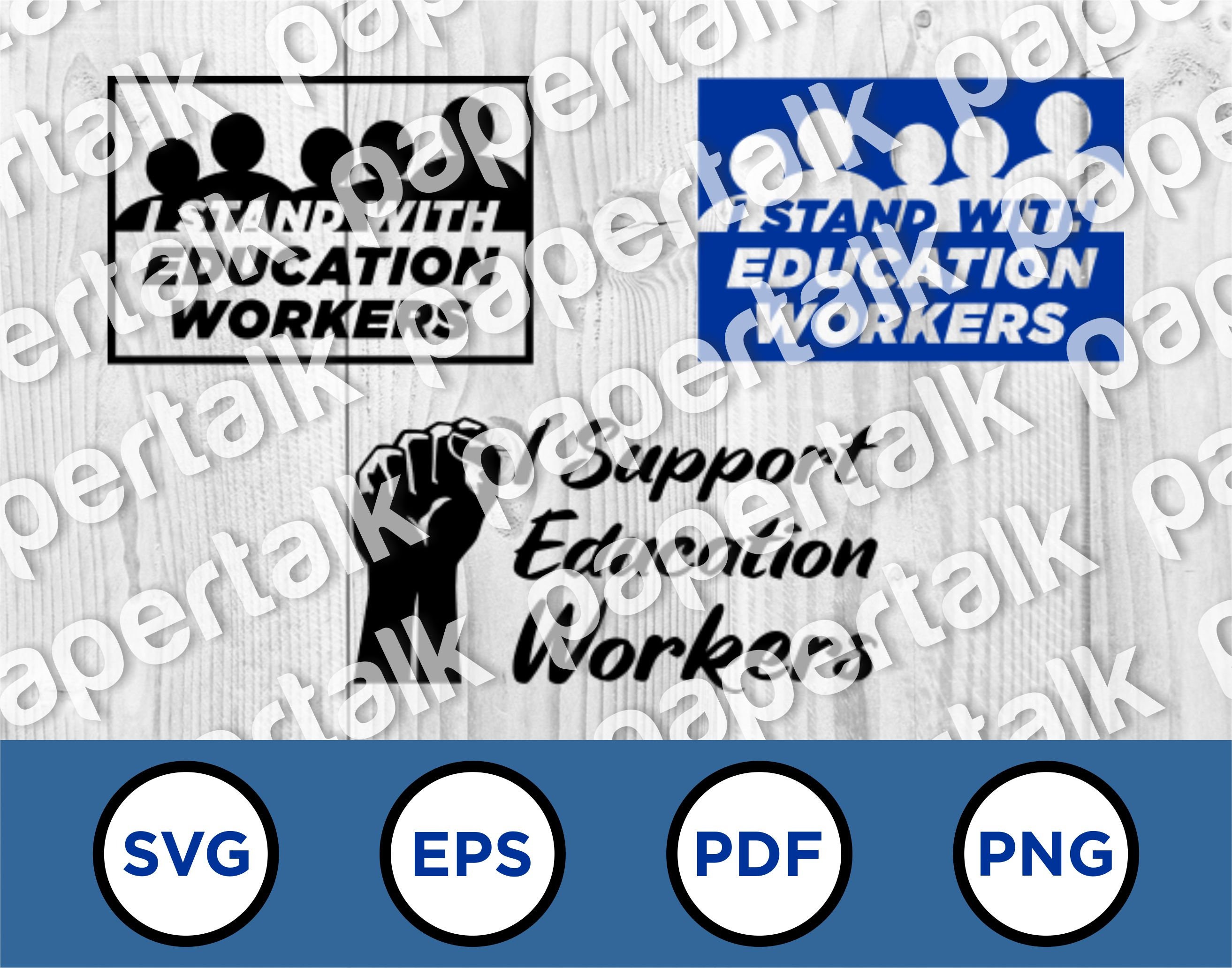 Education Workers SVG Bundle,no Cuts to Education,class Size Matters ...