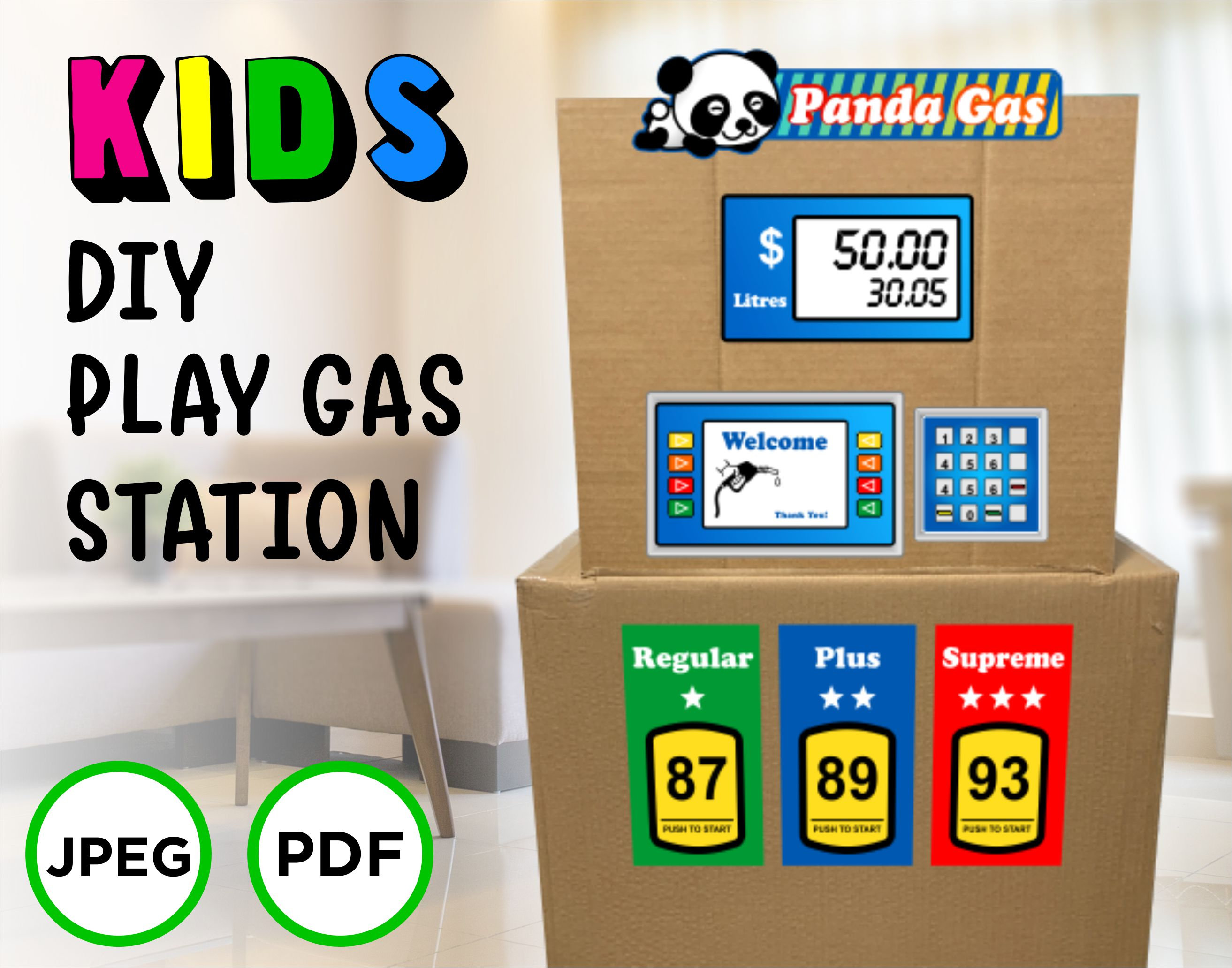 Gas Station Printables, Kids,imagination,play,diy,playschool,activities ...