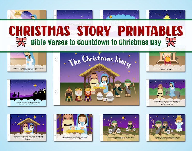The Christmas Story, Nativity, Birth of Christ,savior,printable Book ...