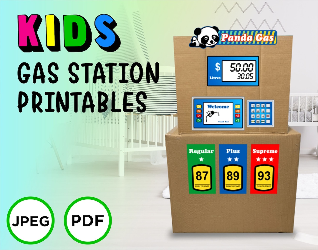 Gas Station Printables, Kids,imagination,play,diy,playschool,activities ...
