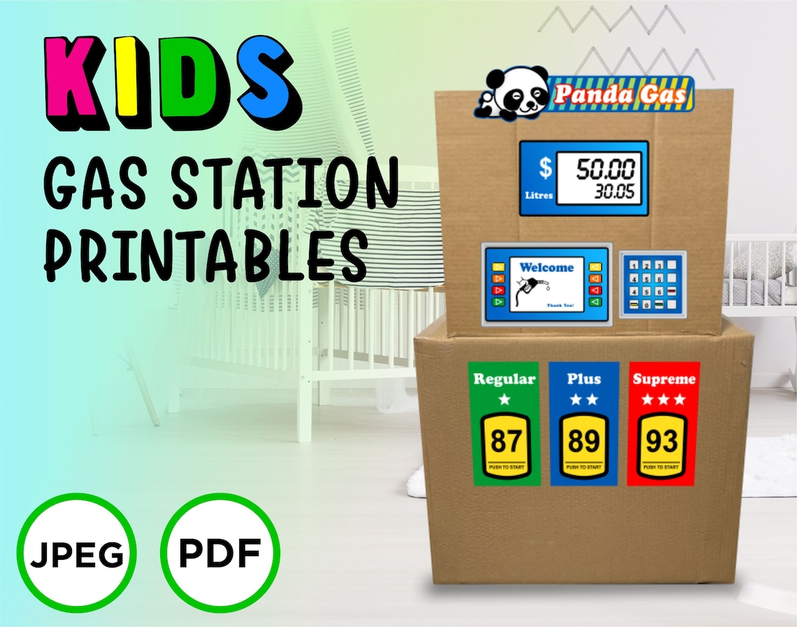 Gas Station Printables, Kids,imagination,play,diy,playschool,activities ...