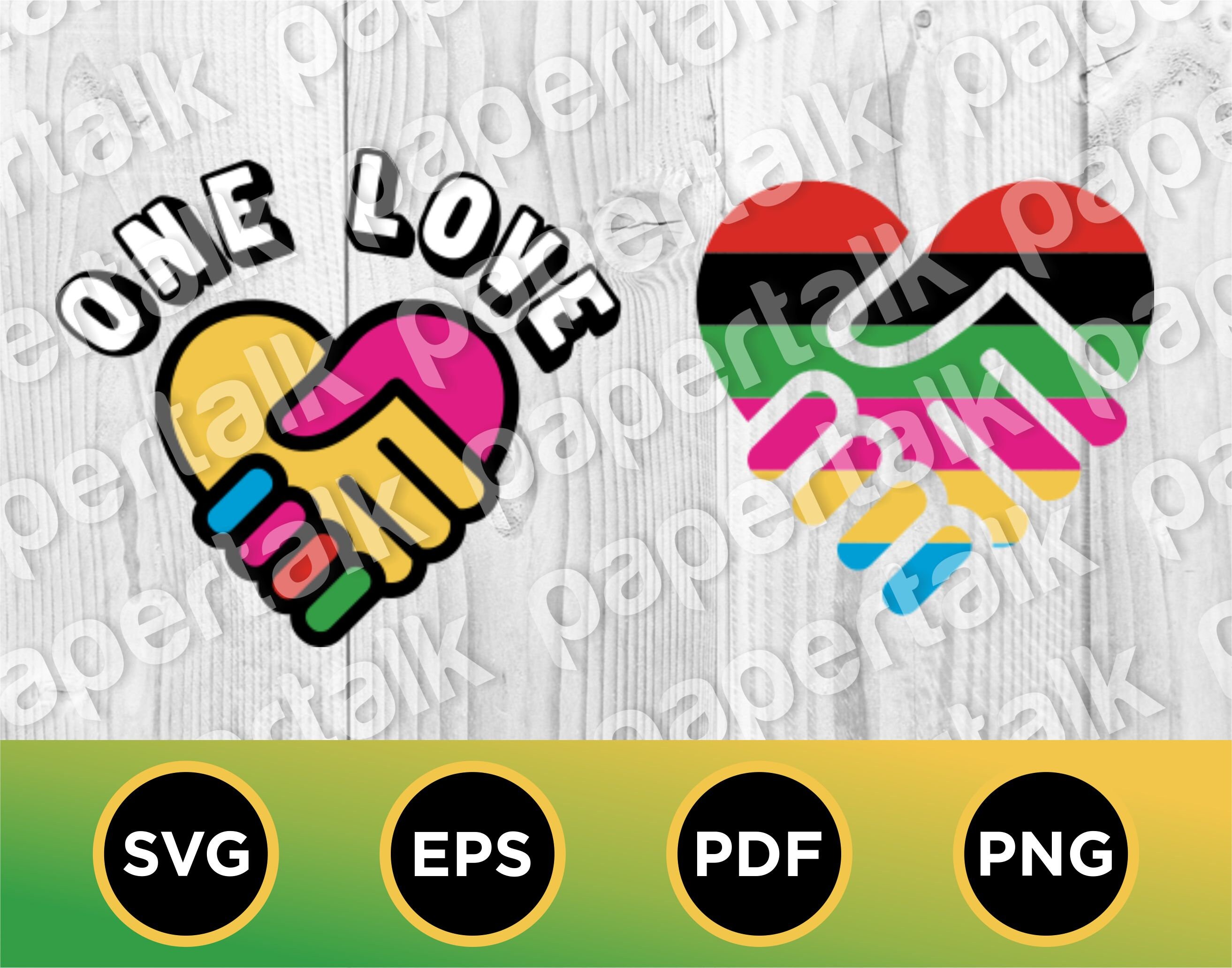 One Love SVG Bundle,pride,soccer,world Cup,qatar,vector,reggae,cricut ...