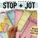 Stop and Jot Reading Bookmarks | Ready to Go Printable, Active Reading ...