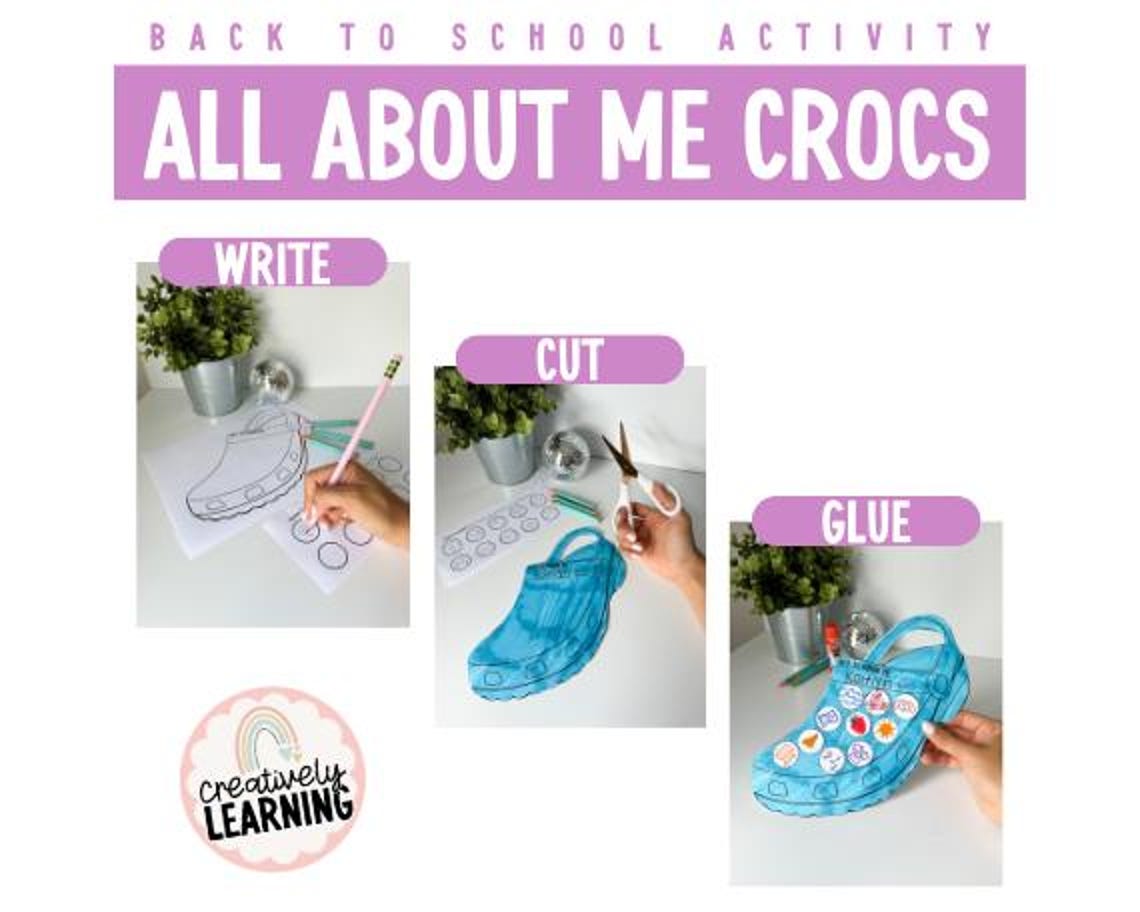 All About Me Croc Craft Activity | Back to School, Get to Know Me ...