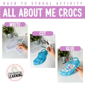 All About Me Croc Craft Activity | Back to School, Get to Know Me ...