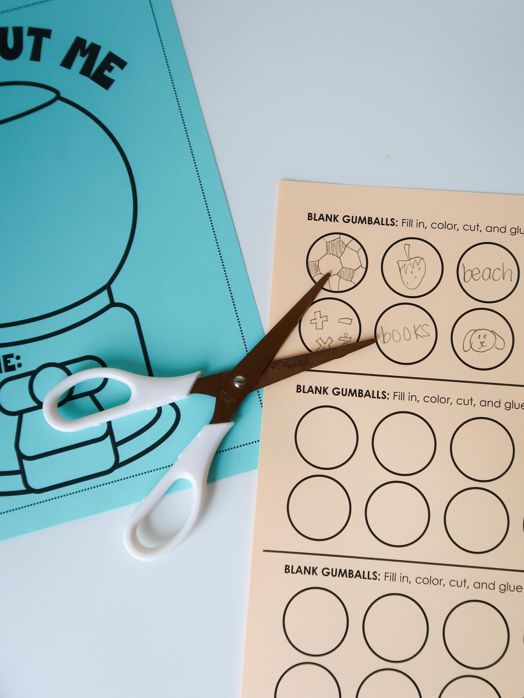 All About Me Gumball Machine Craft Activity Back to School, Get to Know ...