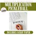 Multiplication Pickleball Worksheets | Printable Independent Math ...
