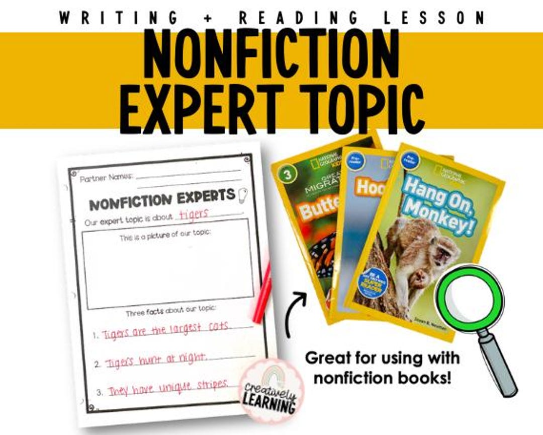 Nonfiction Expert Topic Research Notes | Ready to Go Printable, Reading ...