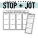 Stop and Jot Reading Bookmarks | Ready to Go Printable, Active Reading ...