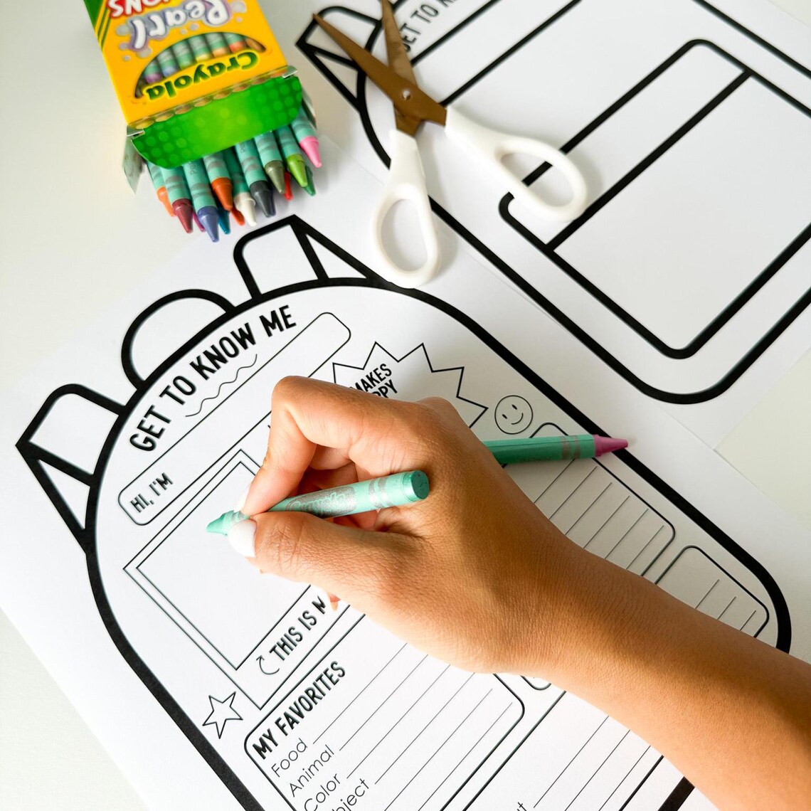 All About Me Backpack Craft Activity | Back to School, Get to Know Me ...