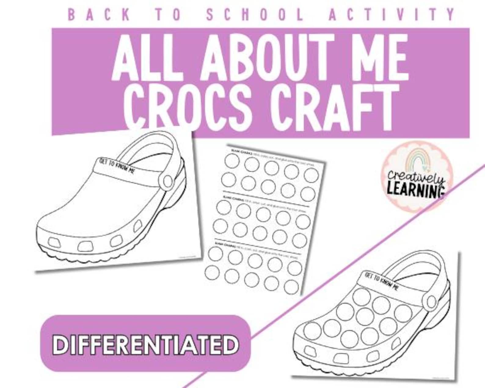 All About Me Croc Craft Activity | Back to School, Get to Know Me ...