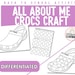 All About Me Croc Craft Activity | Back to School, Get to Know Me ...