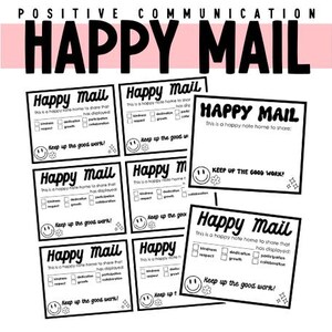 Happy Notes Home Printable | Ready to Print, Positive Family ...