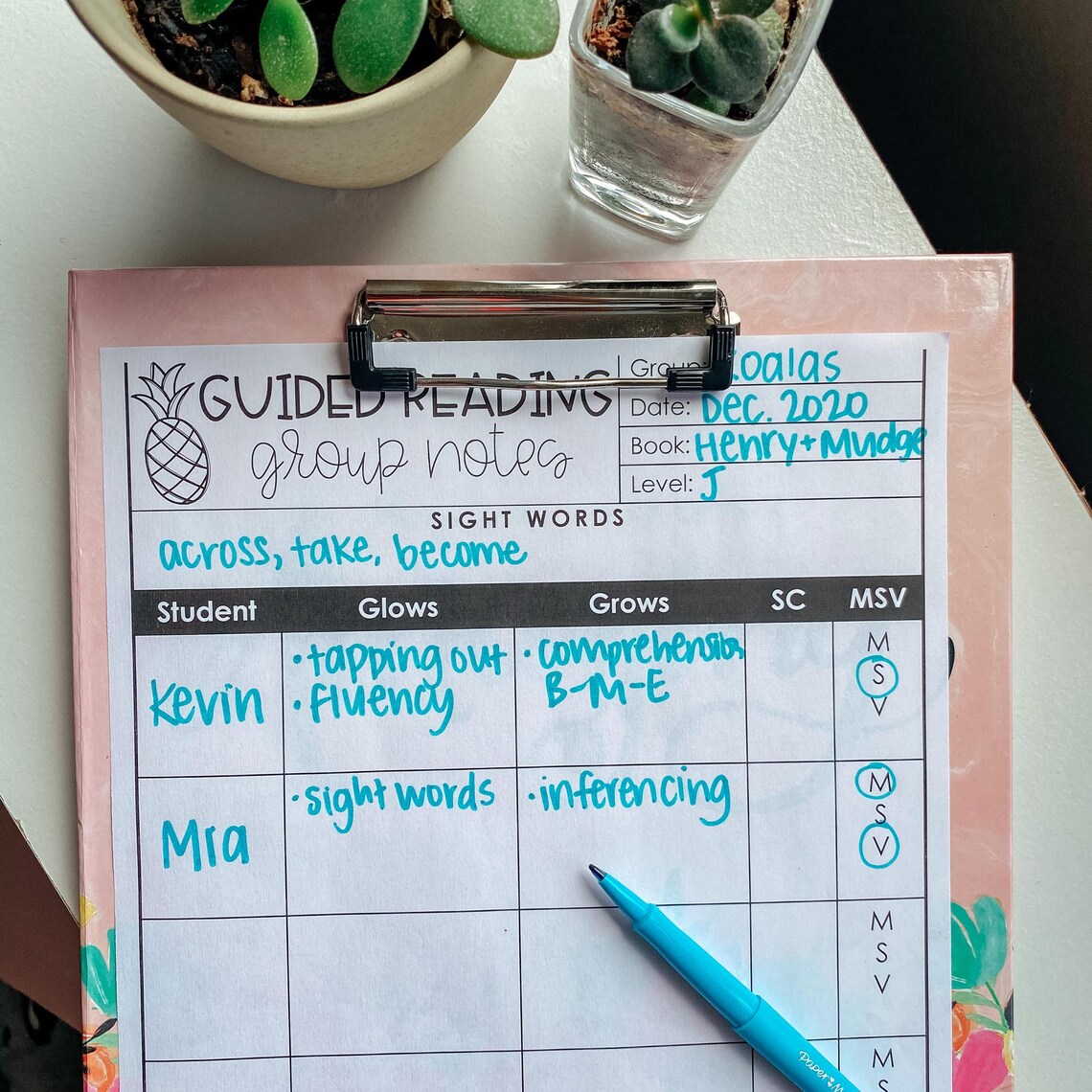 Guided Reading Notes Binder | Ready to Go, Schedules, Binder Cover ...