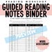 Guided Reading Notes Binder | Ready to Go, Schedules, Binder Cover ...