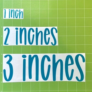 Custom Vinyl Text Decal - Choose Your Font, Size, Color! Vinyl Names ...