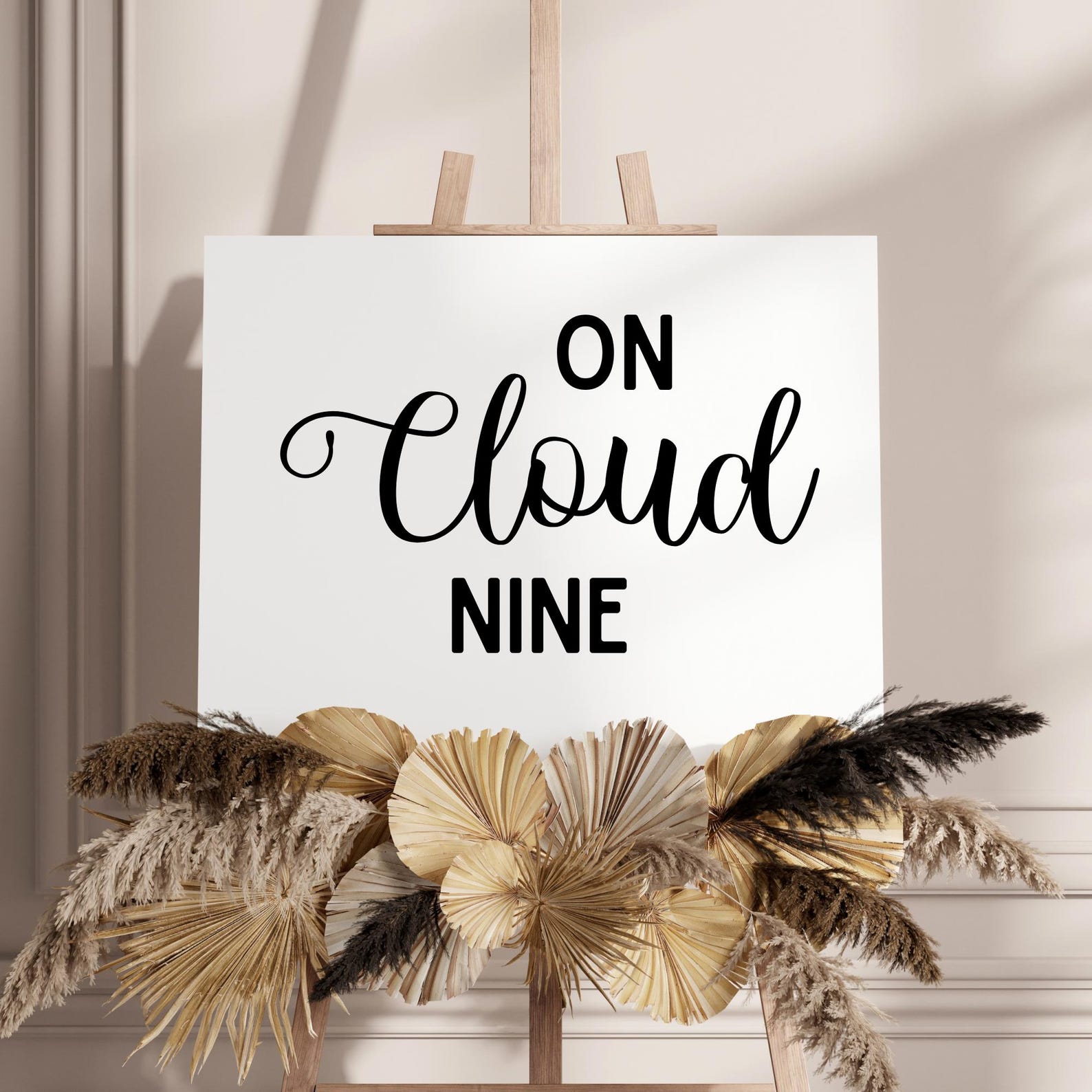 On Cloud Nine Decal for Baby and Bridal Showers - Cute Backdrop Decal ...