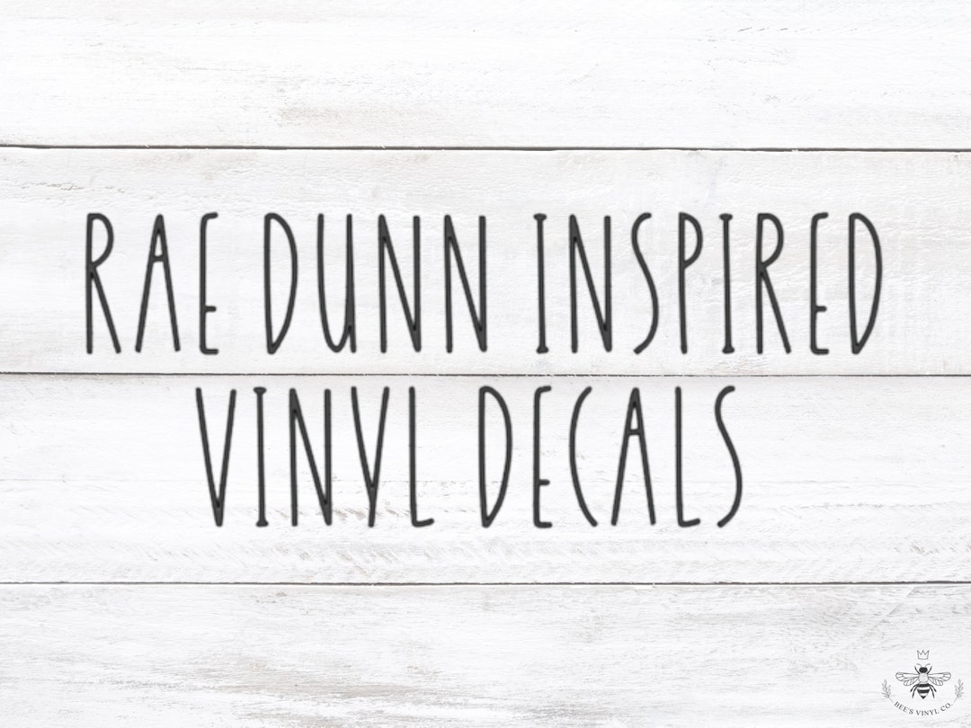 Rae Dunn Inspired Text Decal - Choose Your Size & Color - Any Word ...