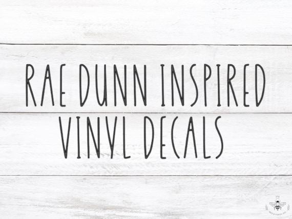 Rae Dunn Inspired Text Decal Choose Your Size & Color Any | Etsy