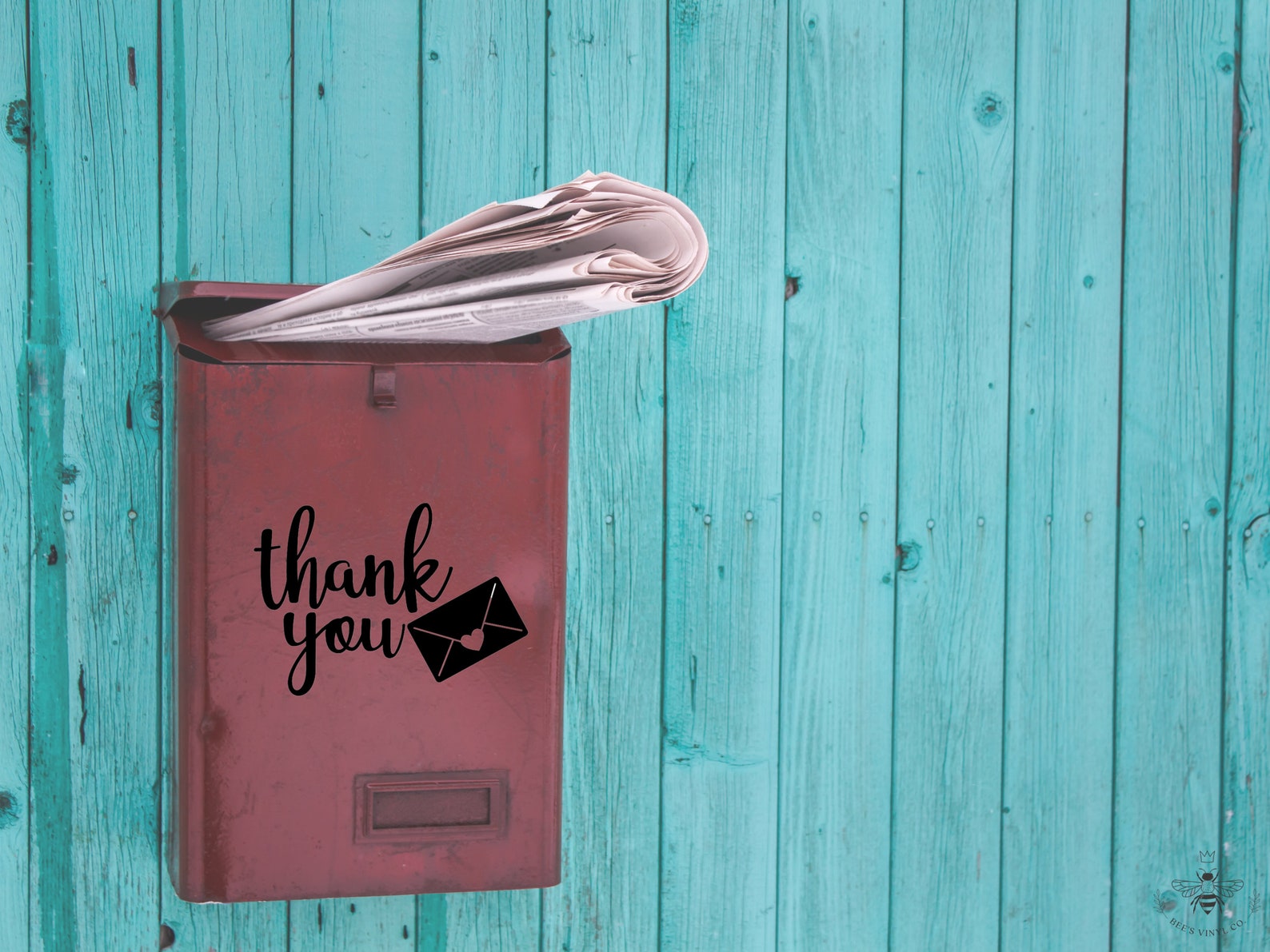 Mailbox Decal - Thank You Decal for Mailbox - Mail Appreciation - Etsy