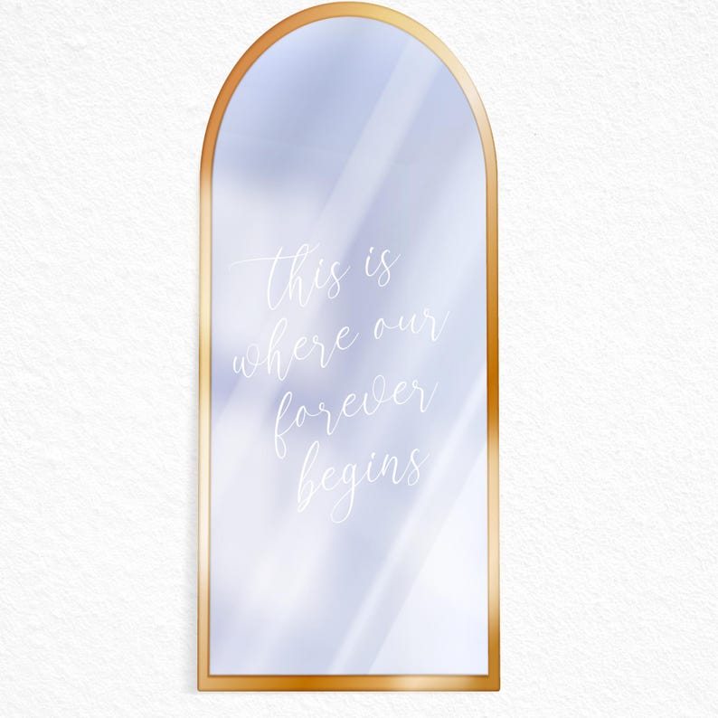 This is Where Our Forever Begins Vinyl Decal - Wedding Decal for ...